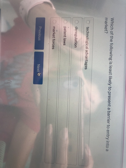 Solved Which of the following is least likely to present a | Chegg.com