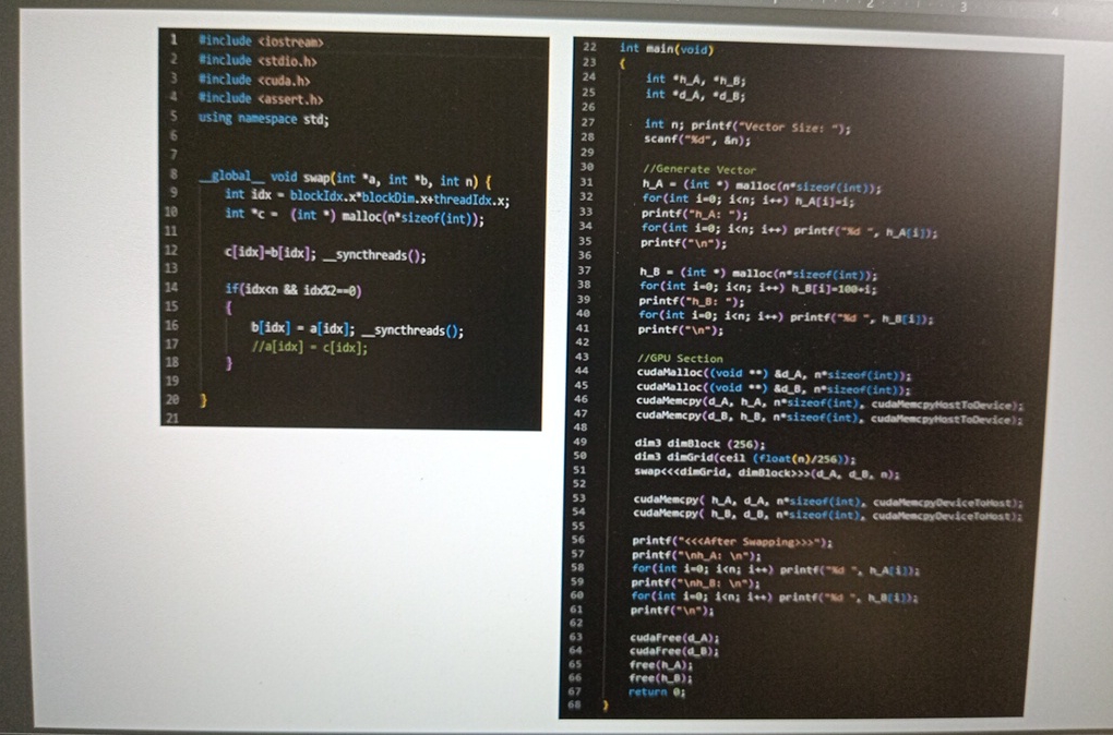 Solved To answer below questions based on attached code GPU | Chegg.com
