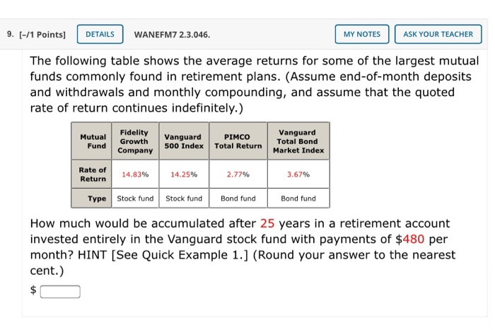 Solved 9. (-/1 Points) DETAILS WANEFM7 2.3.046. MY NOTES ASK | Chegg.com