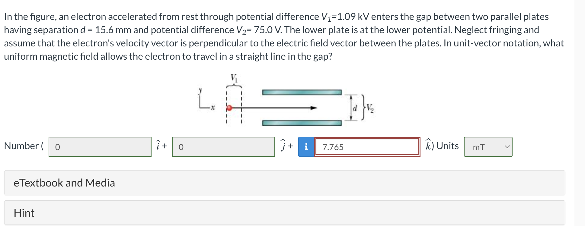 Solved In the figure, an electron accelerated from rest | Chegg.com