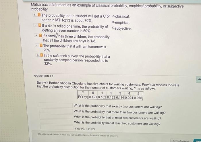 Solved Match each statement as an example of classical | Chegg.com