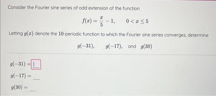 Solved Consider the Fourier cosine series of the even | Chegg.com