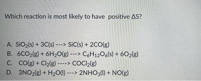 Solved Which statement correctly describes the following | Chegg.com