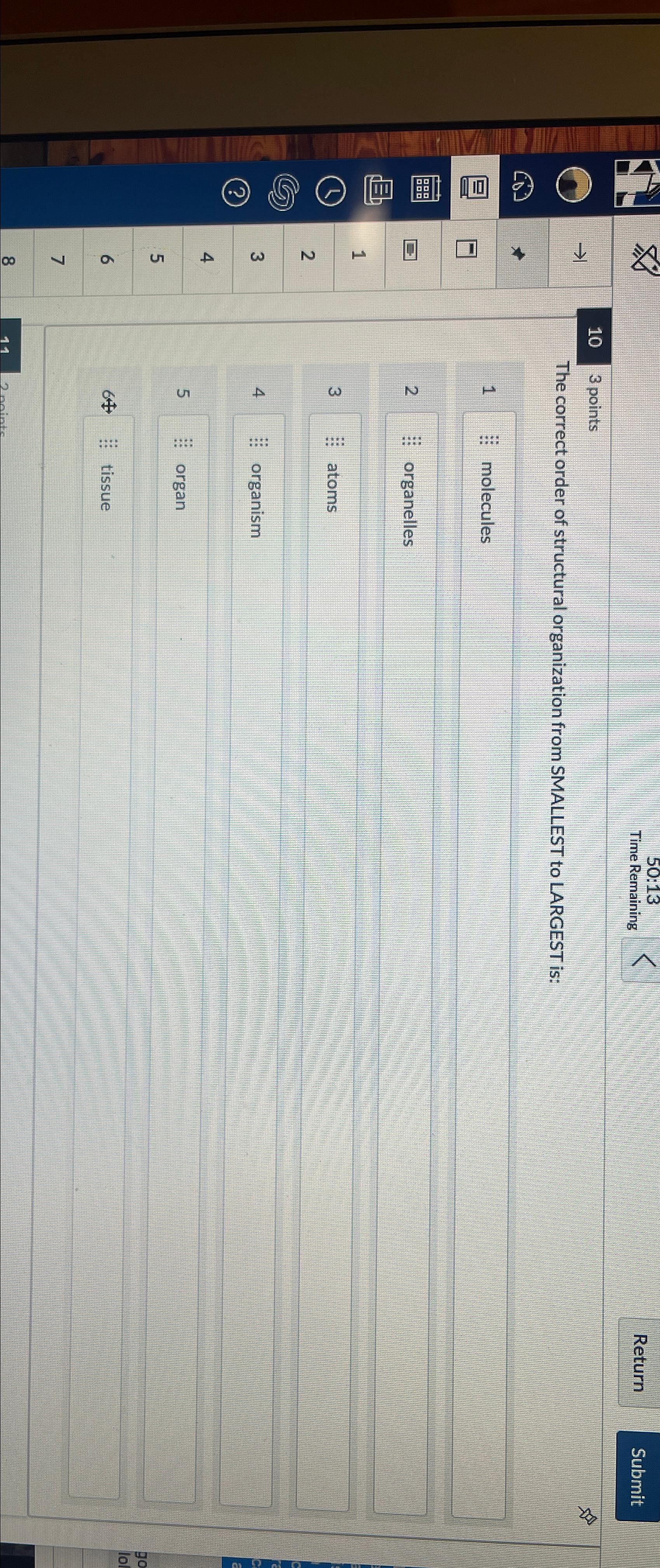 Solved Time RemainingReturnSubmit103 ﻿pointsThe correct | Chegg.com