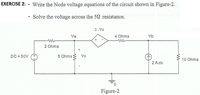Solved Write the Node voltage equations of the circuit shown | Chegg.com