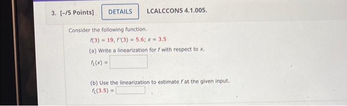 Solved Consider The Following Function