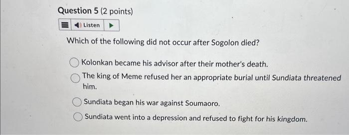 Soumaoro is the sorcerer-king of Sosso who overthrows | Chegg.com