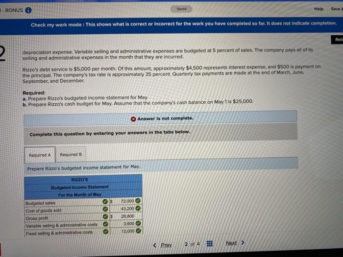 Solved HW23 - BONUS Swed Help Save & Exit Check my work | Chegg.com