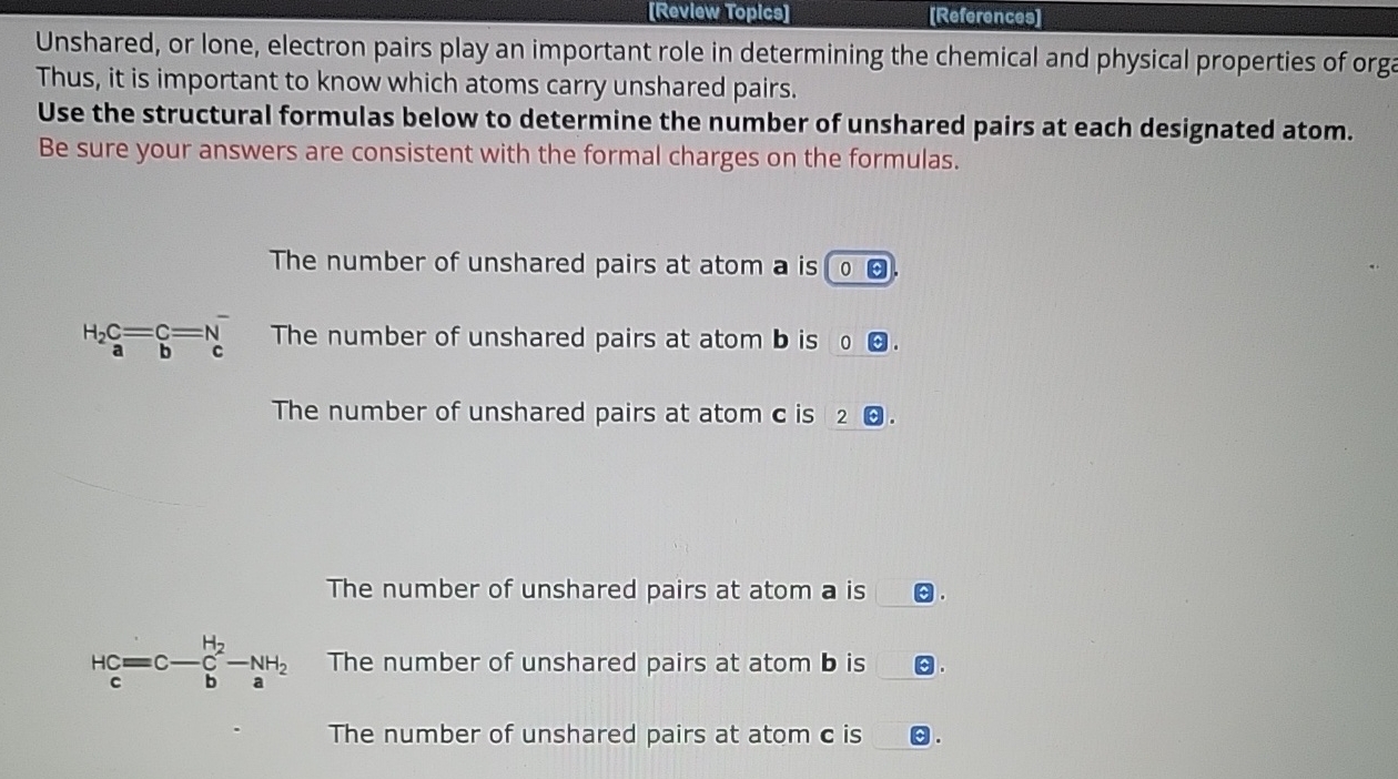 Solved [Revlew Toplcs][References]Unshared, or lone, | Chegg.com