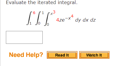 Solved Evaluate the iterated | Chegg.com