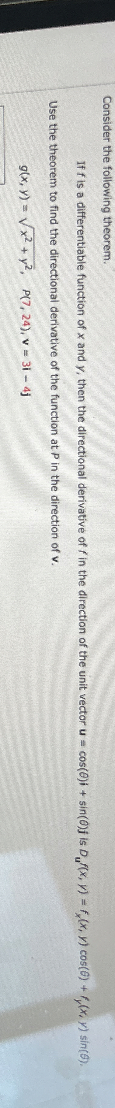 Solved Consider the following theorem.If f ﻿is a | Chegg.com