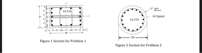 Solved Problem #1 A rectangular column section shown in | Chegg.com