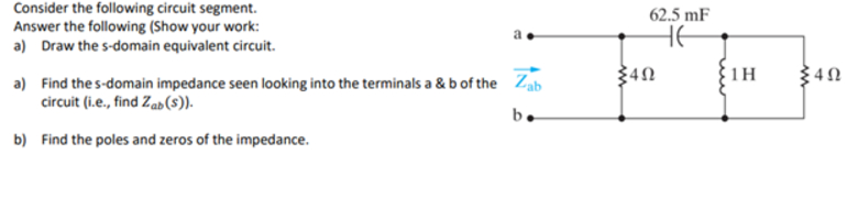 Solved Consider the following circuit segment.Answer the | Chegg.com