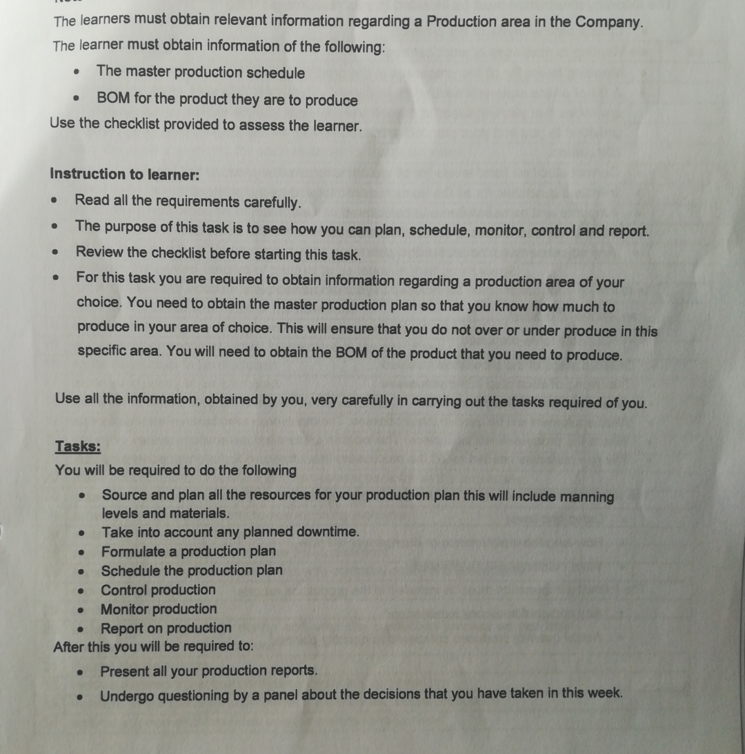 Solved The learners must obtain relevant information | Chegg.com