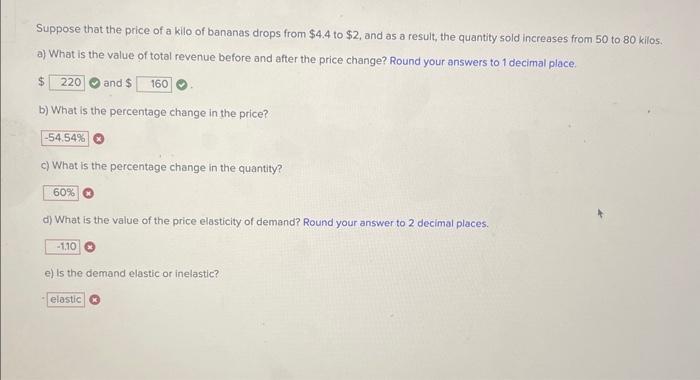 Solved Suppose that the price of a kilo of bananas drops | Chegg.com