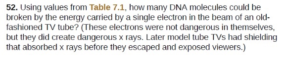 Solved 52. Using values from Table 7.1, how many DNA | Chegg.com