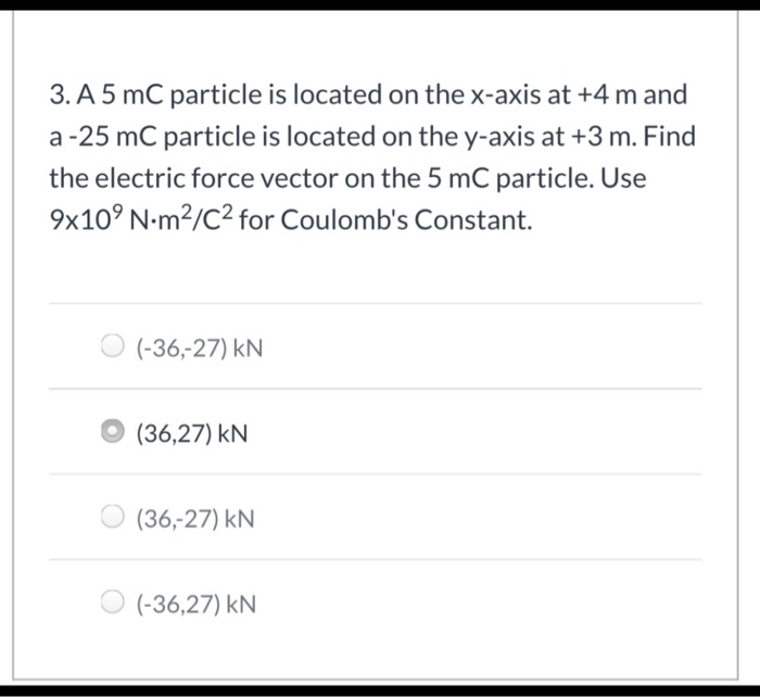 Solved 3. A 5 mC particle is located on the x-axis at +4 m | Chegg.com