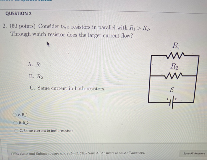 Solved QUESTION 2 2. (60 points) Consider two resistors in | Chegg.com