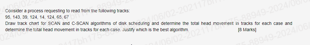 Consider a process requesting to read from the | Chegg.com