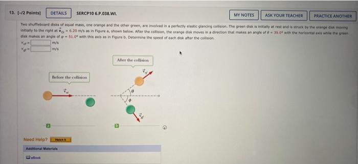 Solved 13 [ 2 Points] Details Sercp10 6 P 038 Wi My Notes