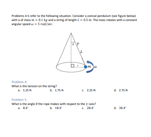 Solved Problems 4-5 ﻿refer to the following situation. | Chegg.com