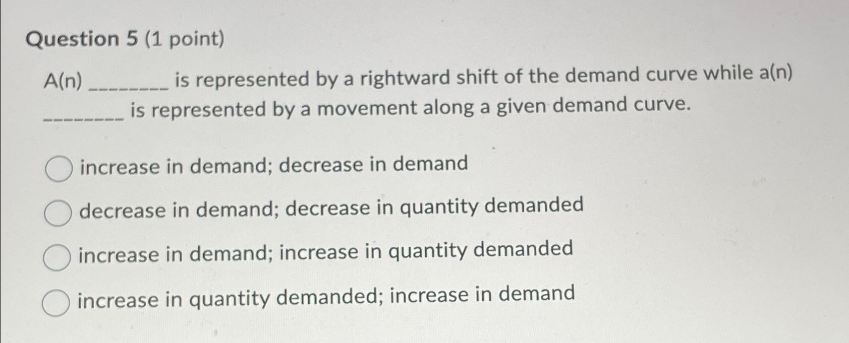 Solved Question 5 (1 ﻿point)A(n) ﻿is represented by a | Chegg.com