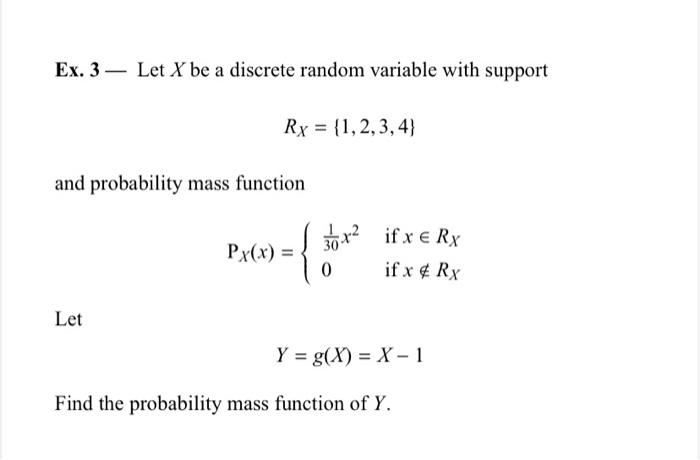 Solved Ex. 1 - Let X be an absolutely continuous random | Chegg.com