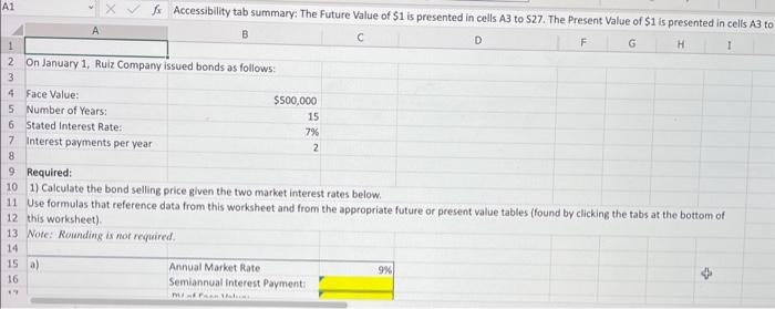 Bond Pricing 2, Using Present Value Tables Ruiz | Chegg.com