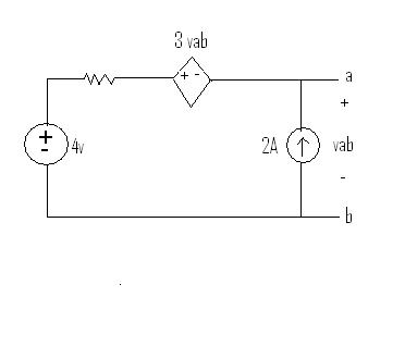 Solved Find the terminal voltage Vab using superposition | Chegg.com