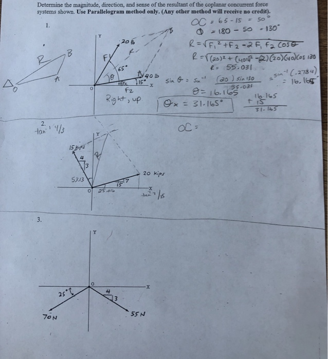 Solved Determine the magnitude, direction, and sense of the | Chegg.com