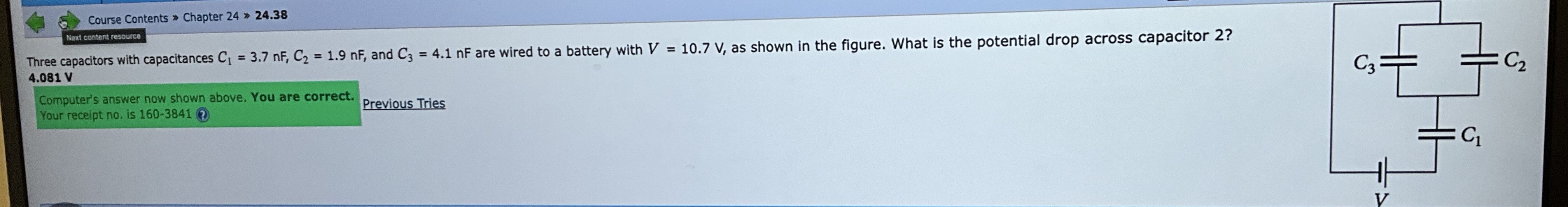 Solved Course Contents » ﻿Chapter 24≥24.38Noxt cantent | Chegg.com