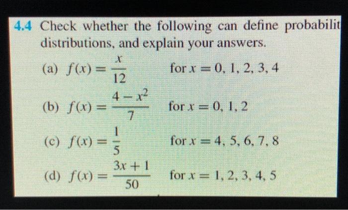 Solved Check whether the following can be defined | Chegg.com