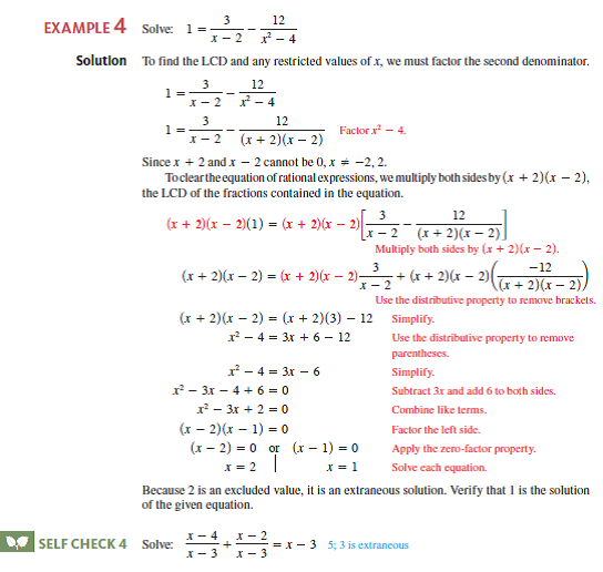Solved: Solve each equation and check the solution. Identify an ...
