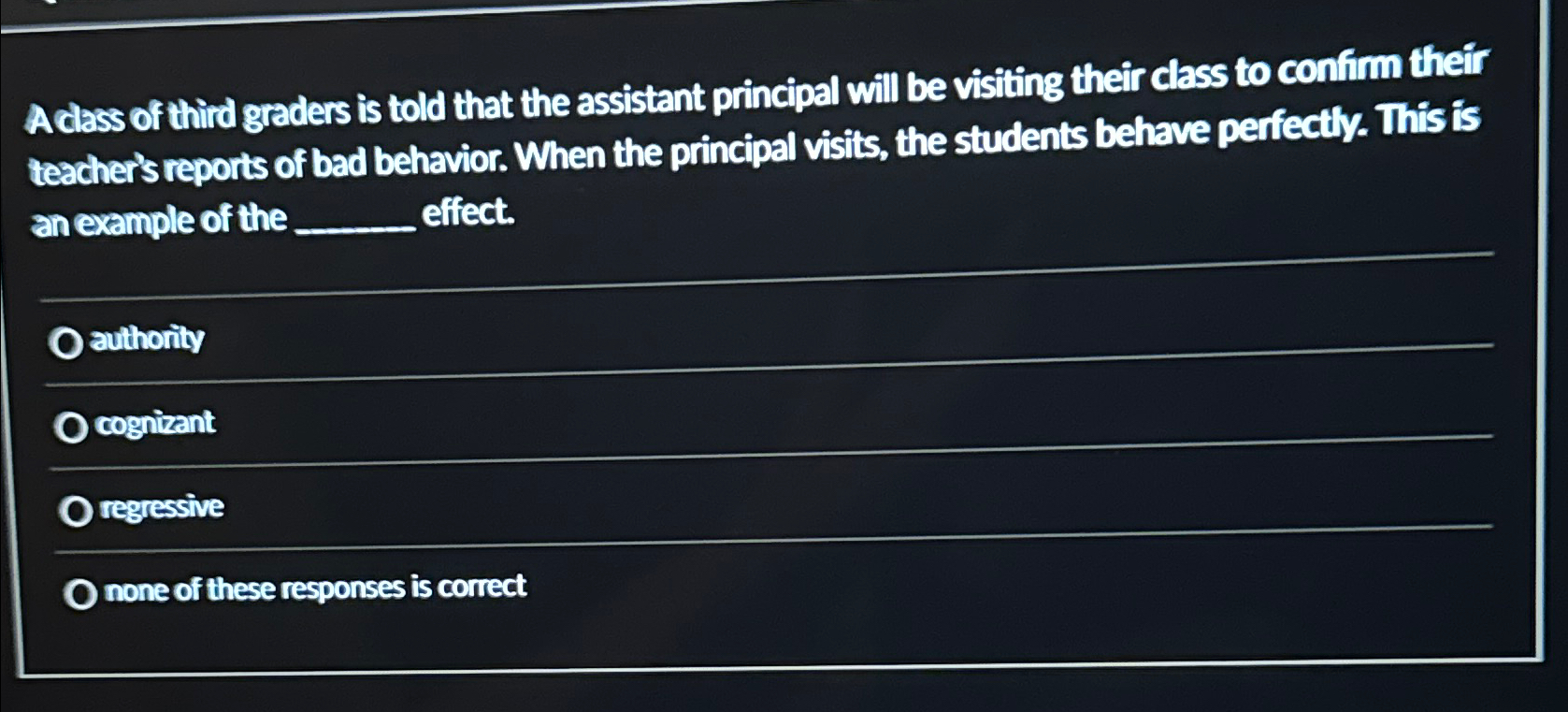 Solved A class of third graders is told that the assistant | Chegg.com