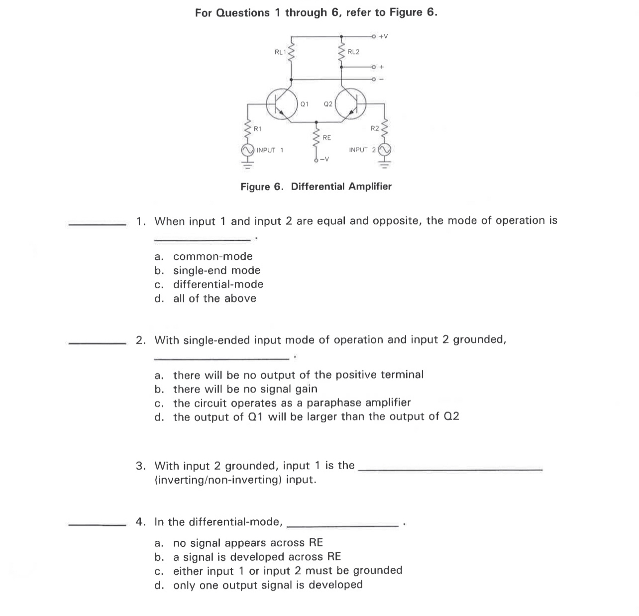 Solved For Questions 1 ﻿through 6, ﻿refer to Figure 6.Figure | Chegg.com