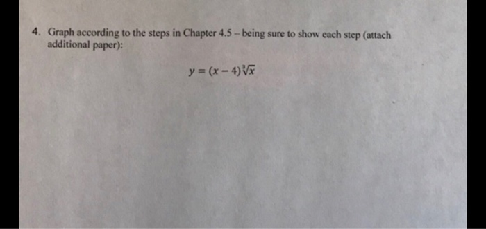 Solved 4. Graph according to the steps in Chapter 4.5 - | Chegg.com