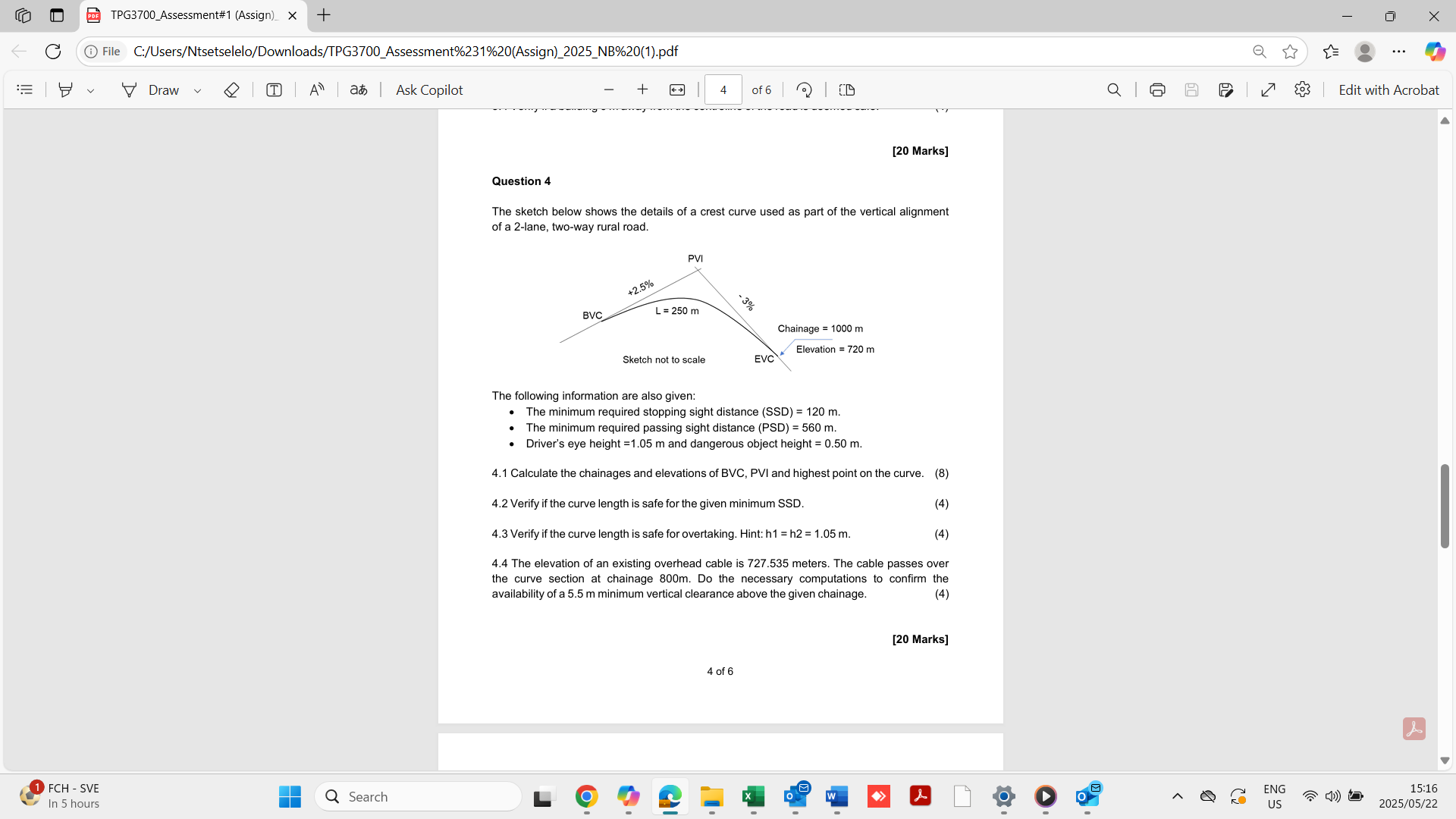 Solved Question 4 ﻿The sketch below shows the details of a | Chegg.com