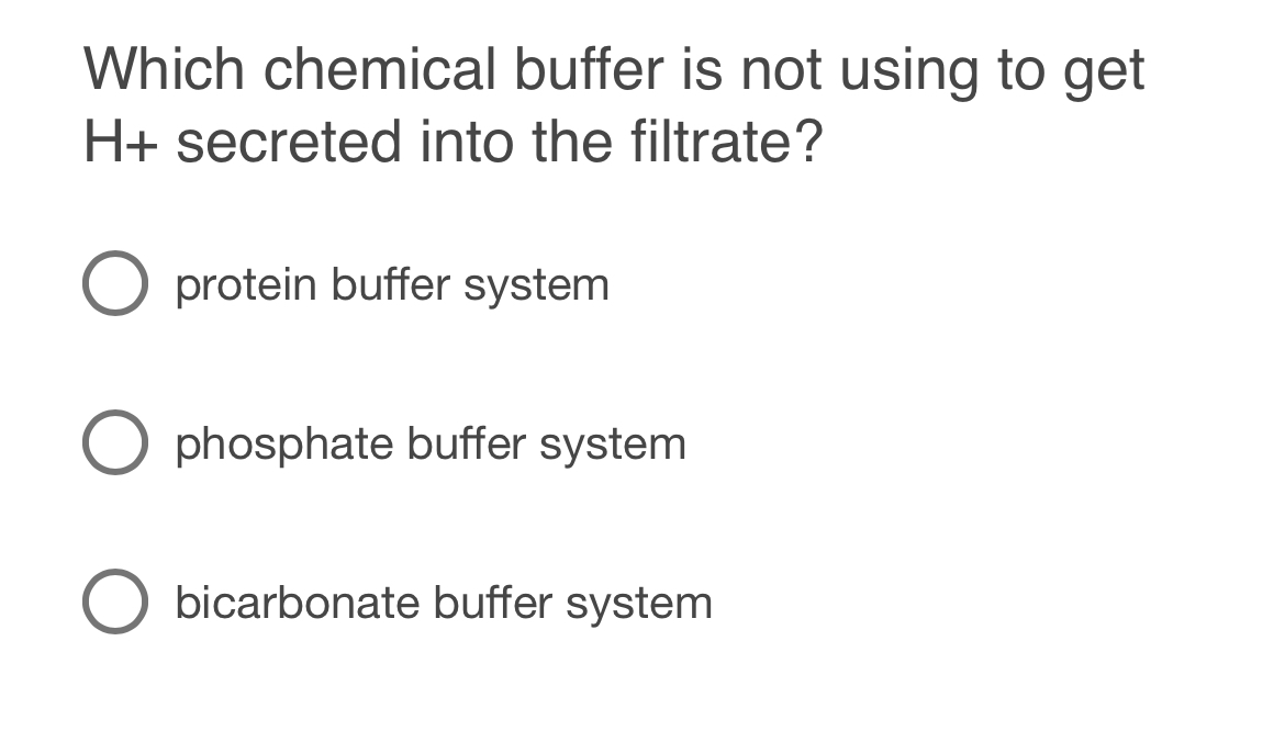 Solved Which chemical buffer is not using to get H+ | Chegg.com