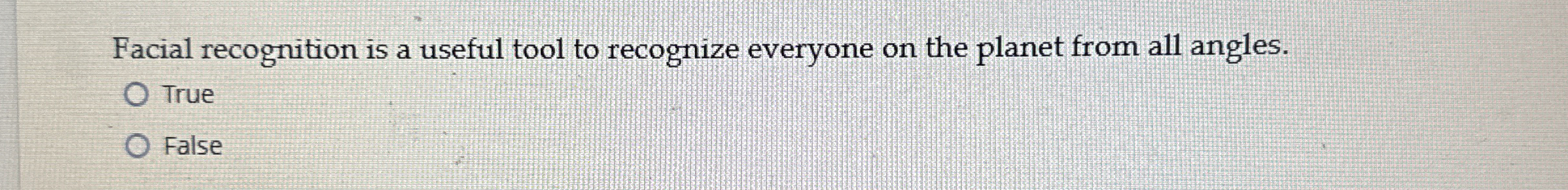 Solved Facial recognition is a useful tool to recognize | Chegg.com