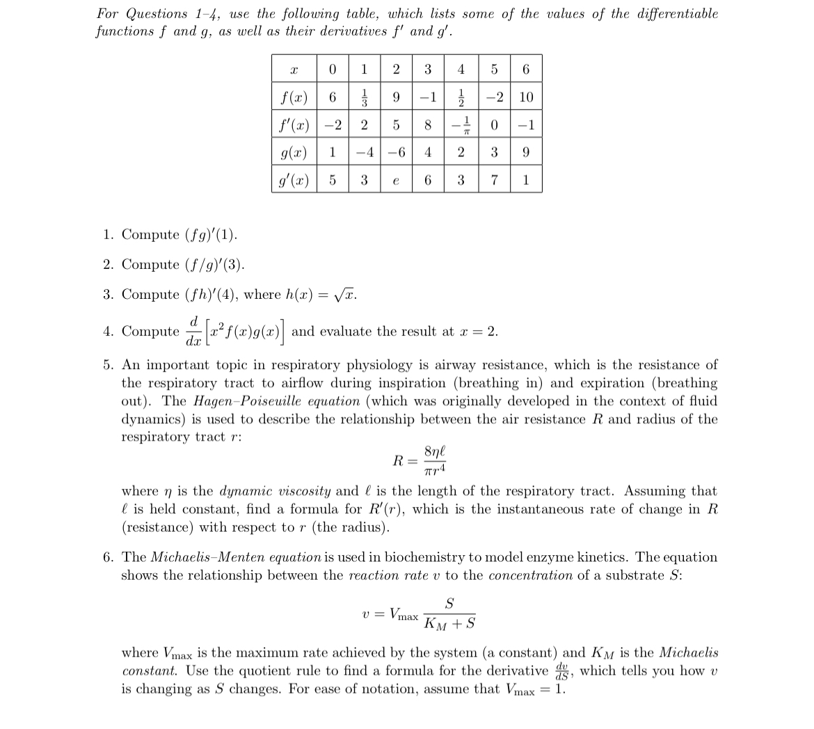 Solved For Questions 1-4, ﻿use the following table, which | Chegg.com