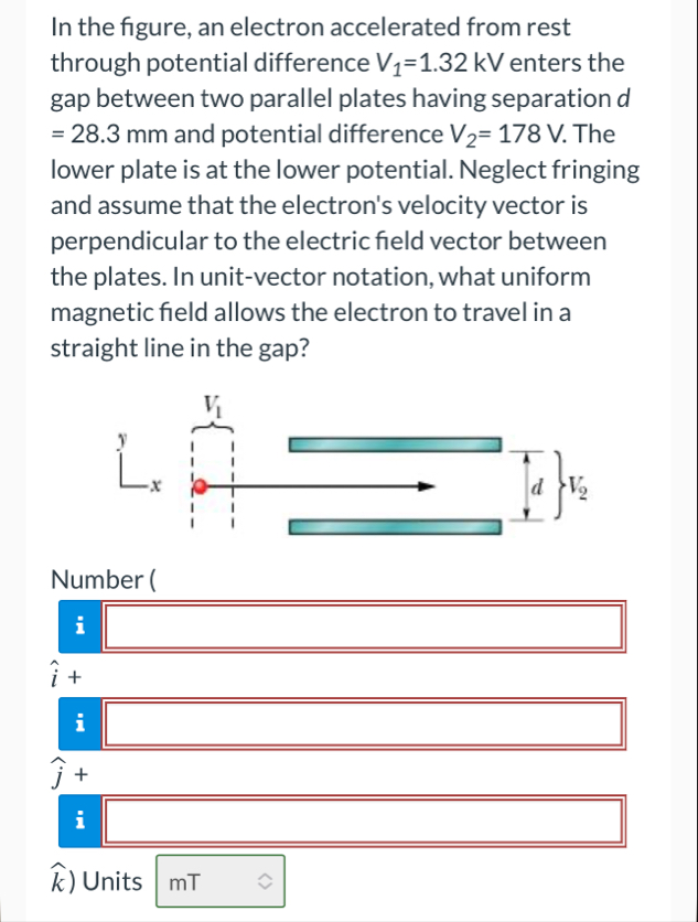 Solved In the figure, an electron accelerated from rest | Chegg.com