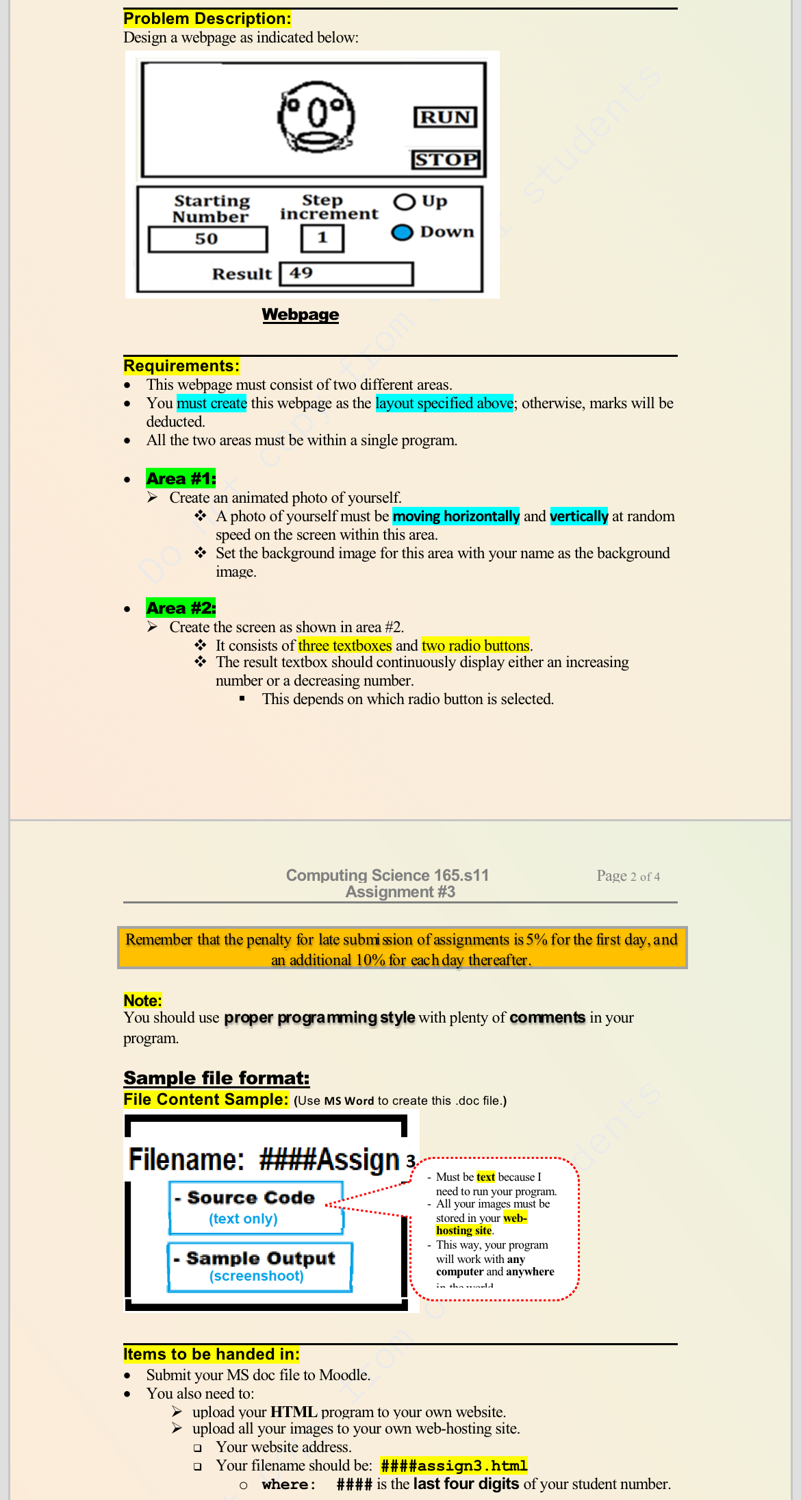 Problem Description:Design a webpage as indicated | Chegg.com