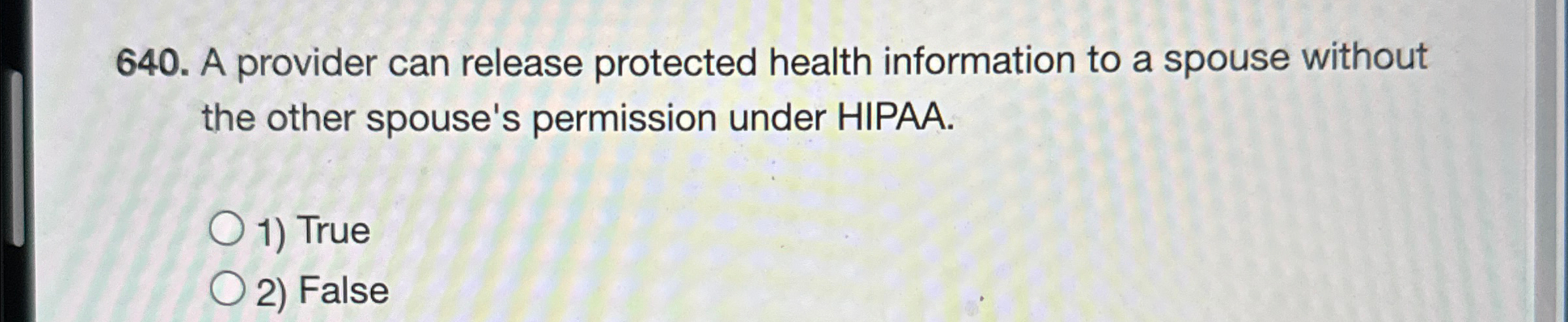 Solved A provider can release protected health information | Chegg.com