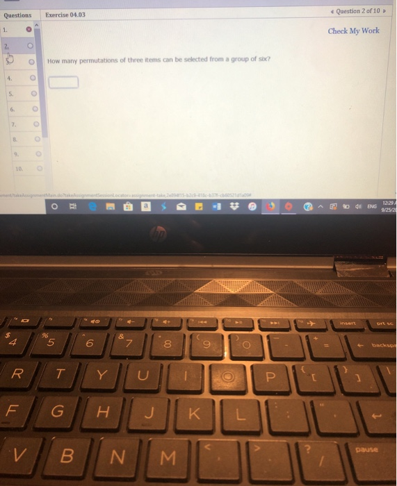 Solved Exercise 04.01 Question 1 of 10 Check My Work An | Chegg.com