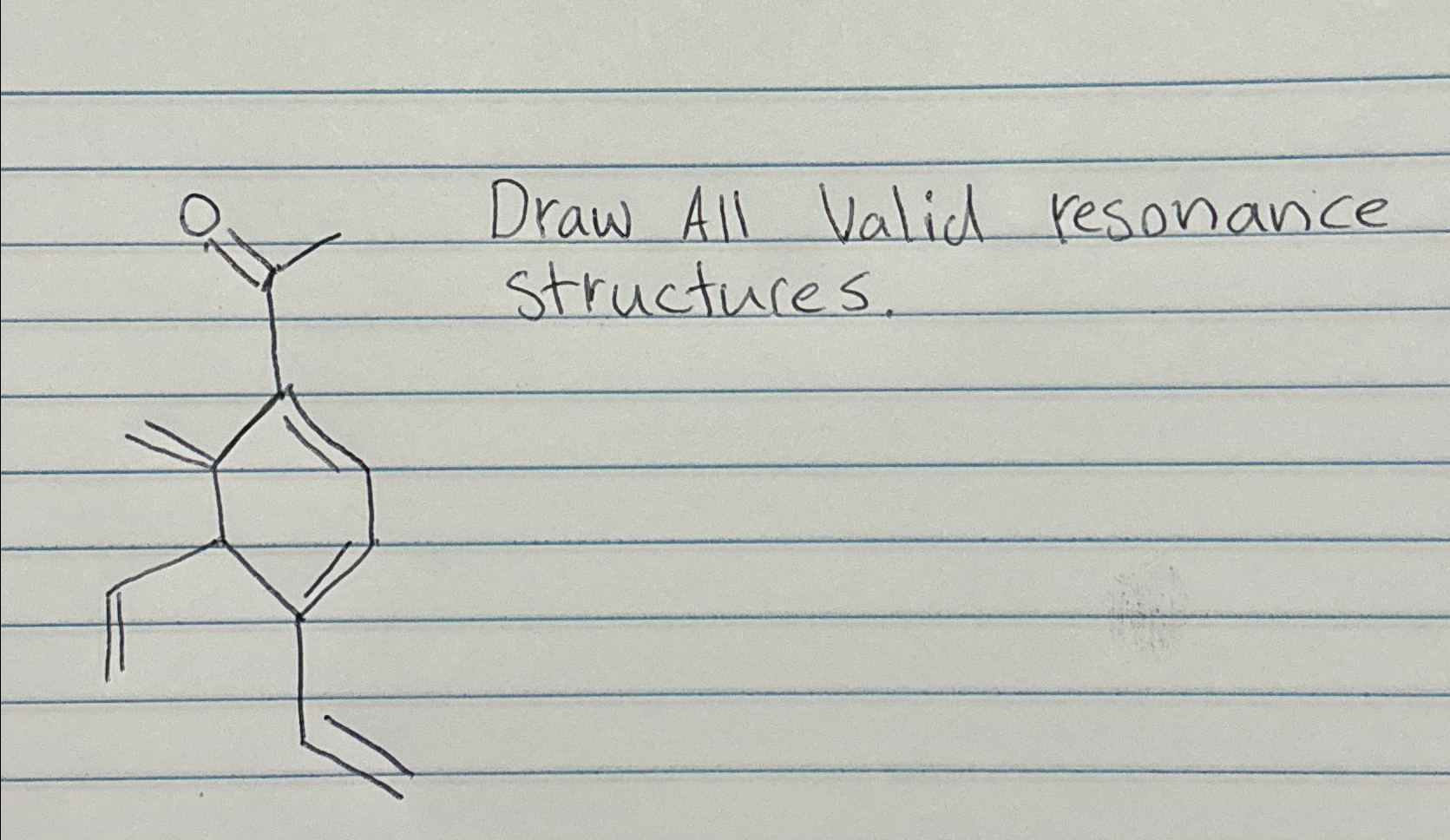 Solved Draw All Valid resonance Structures. | Chegg.com