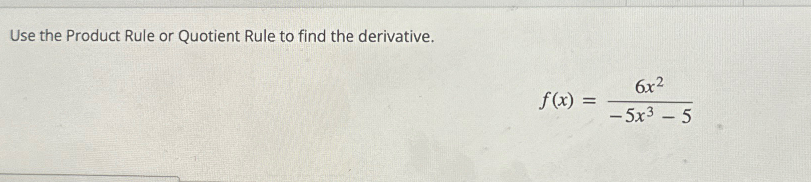 Solved Use the Product Rule or Quotient Rule to find the | Chegg.com