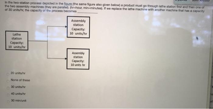 Solved Sevenor In the two-station process depicted in the | Chegg.com