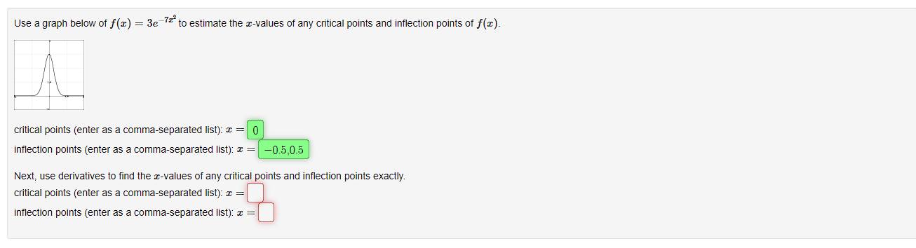 Use a graph below of f(x)=3e-7x2 ﻿to estimate the | Chegg.com