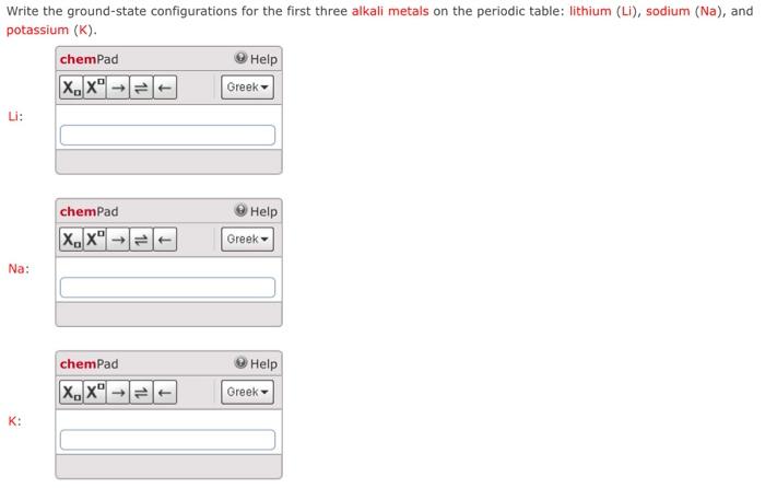 Solved Write the ground-state configurations for the first | Chegg.com
