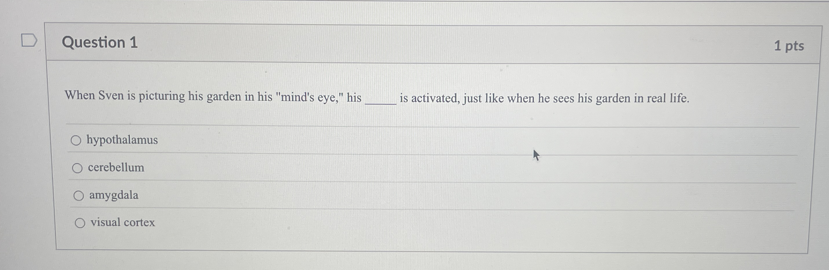 Solved Question 11 ﻿ptsWhen Sven is picturing his garden in | Chegg.com